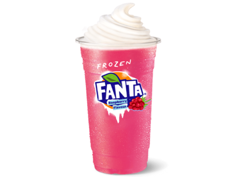 Frozen Fanta Raspberry Spider (Hungry Jacks) - Eats Bible
