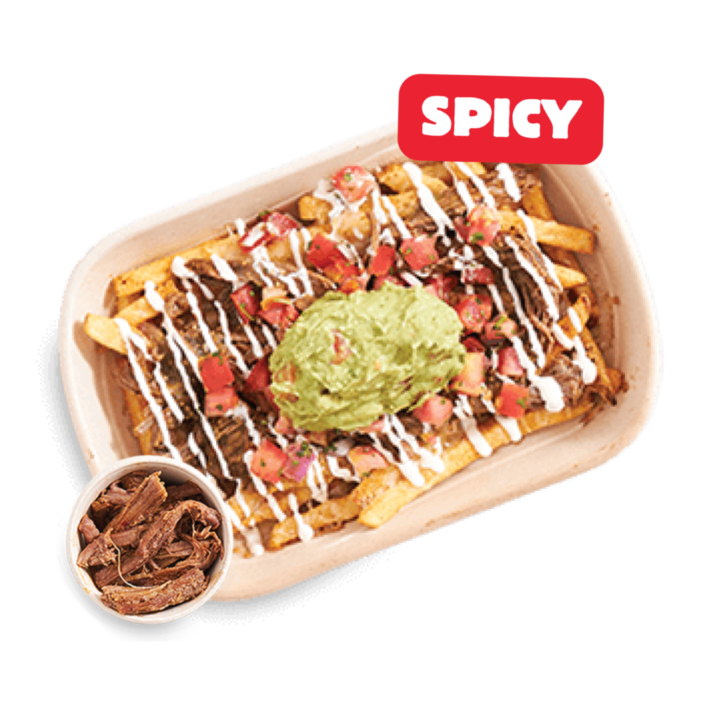 Shredded Beef Brisket Nacho Fries - Spicy (Guzman Y Gomez) - Eats Bible